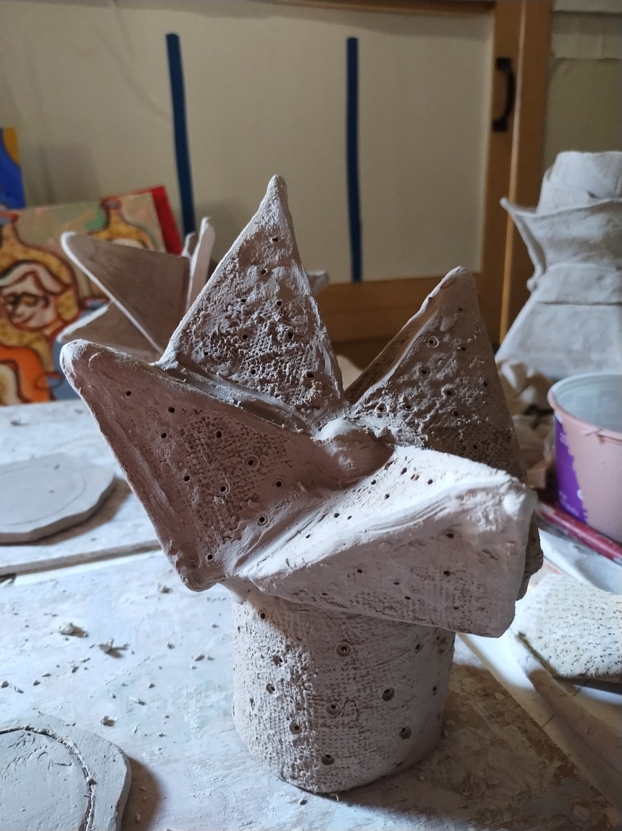 New Triangular Shapes in Clay – Joyce Lieberman