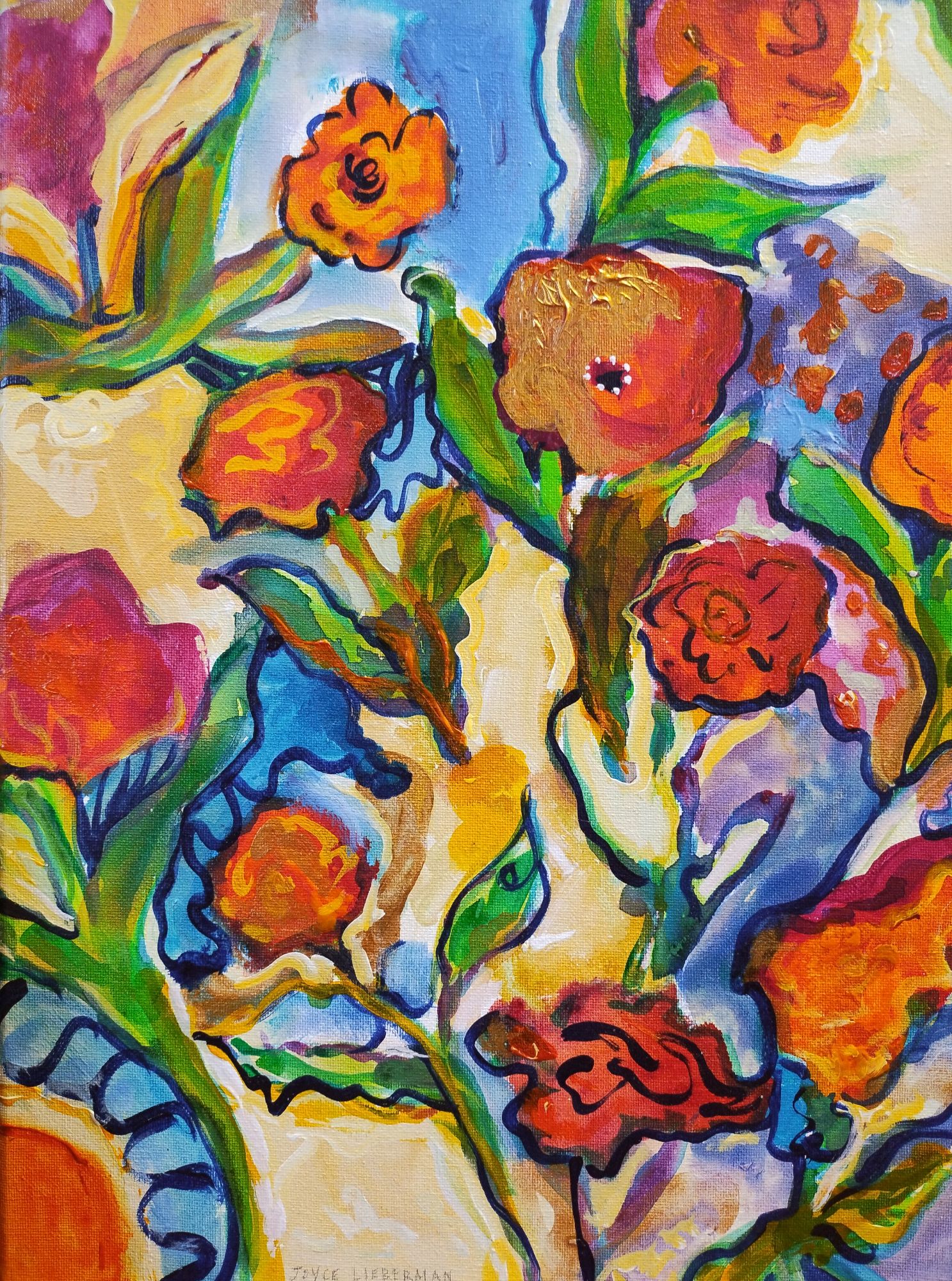 Petite Canvases full of color. – Joyce Lieberman